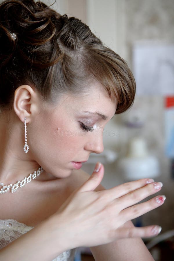 Beautiful bride stock photo. Image of engagement, girl - 10936276