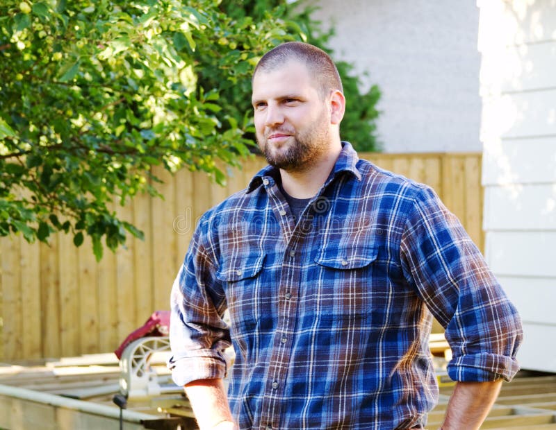 Profile of carpenter stock photo. Image of home, worker - 46074308