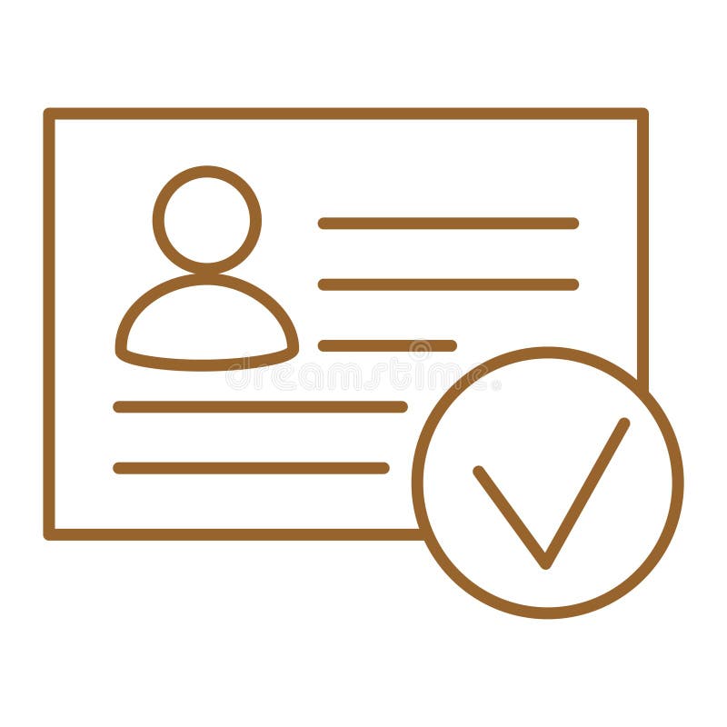 Profile Check Symbol for Web Stock Vector - Illustration of graphic ...