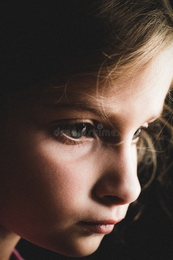 Profile of a child stock photo. Image of portrait, blue - 43108696