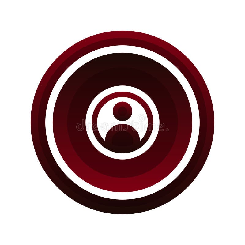 Profile Coin Gradient Logo Design Template Icon Stock Vector ...