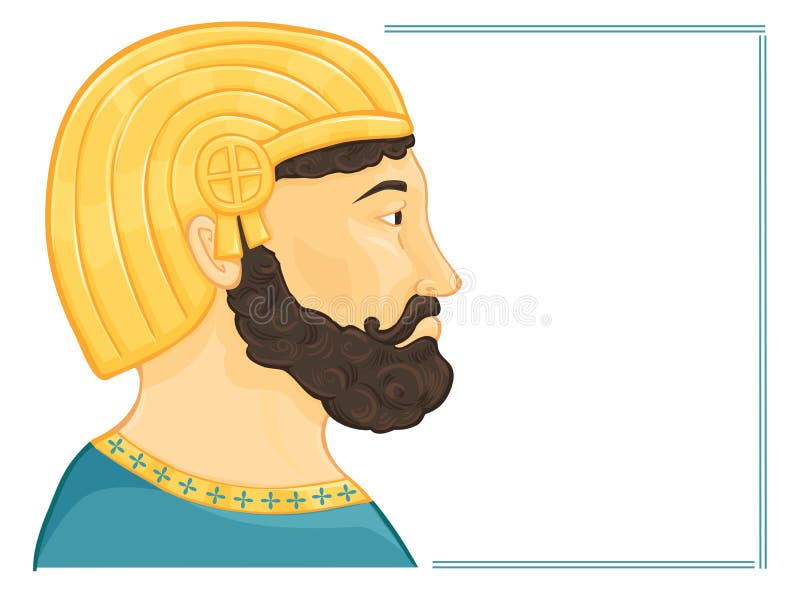 Cyrus II of Persia the Great Cartoon Character. Vector Illustration ...