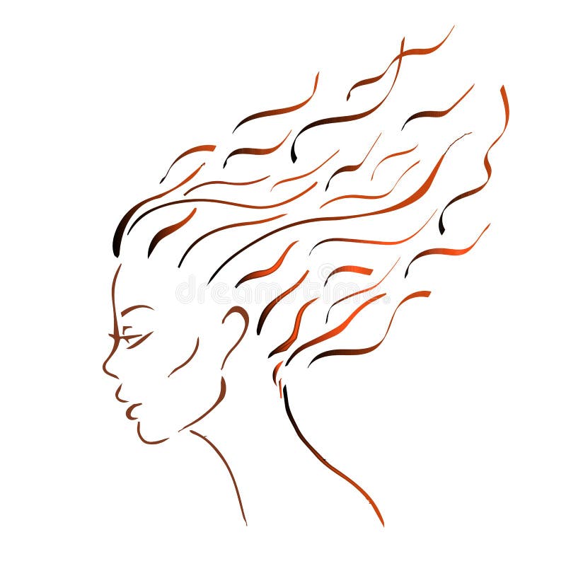 Fire Girl Vector Stock Vector Illustration Of Female 5978815