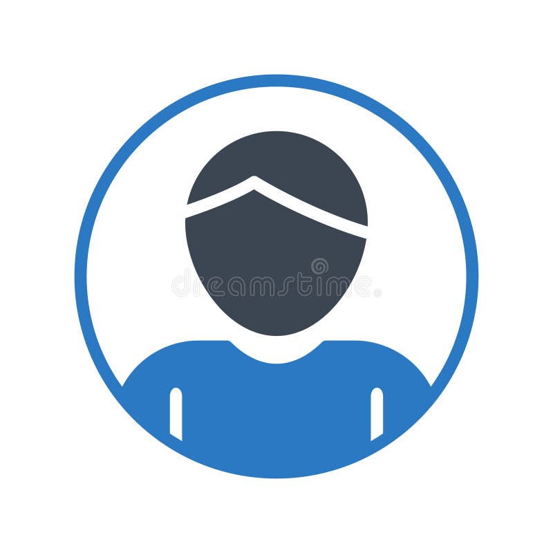 Profile Glyphs Color Vector Icon Stock Vector - Illustration of ...