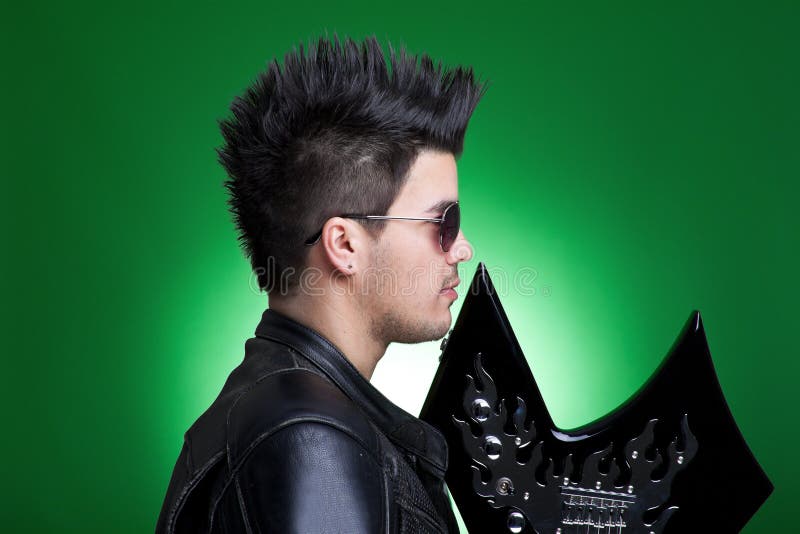 Heavy Metal Guitarist stock image. Image of chords, death - 16586801