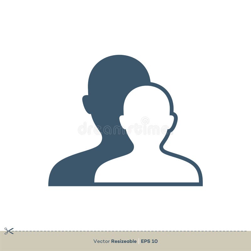 Profile Human Figure Icon Vector Logo Template Illustration Design ...