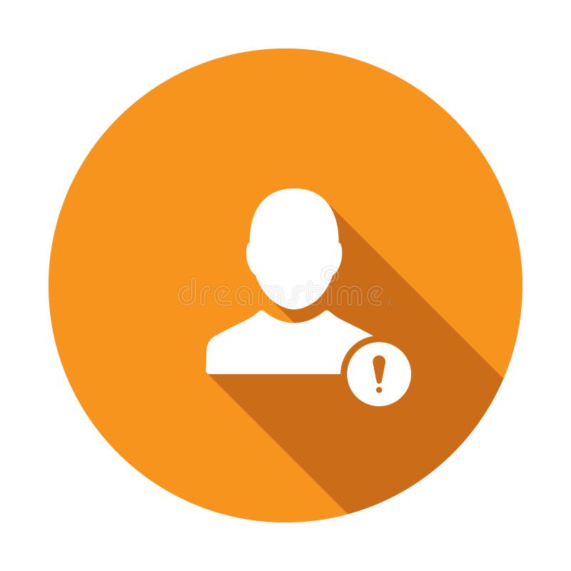 Profile Icon with Exclamation Mark. Profile Icon and Alert, Error ...