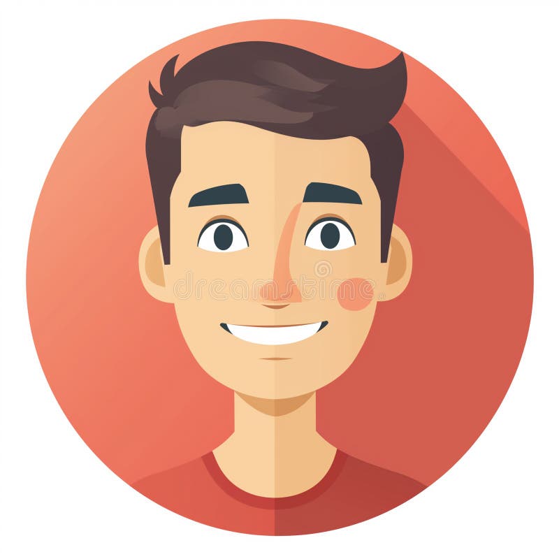 Illustration of a Man in Flat Design Style Stock Illustration ...