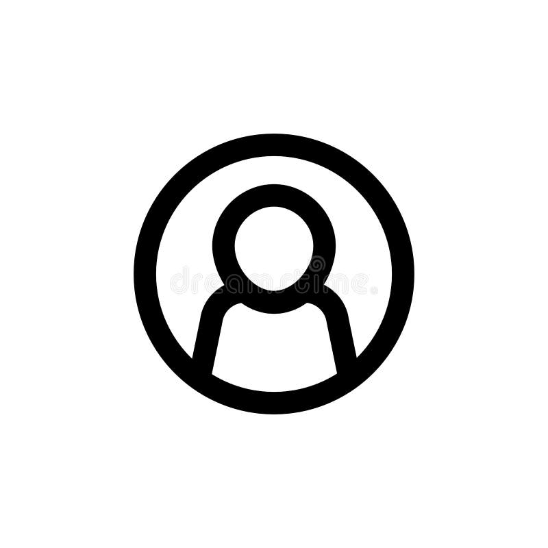 Profile Icon for Simple Flat Style Ui Design Stock Vector ...