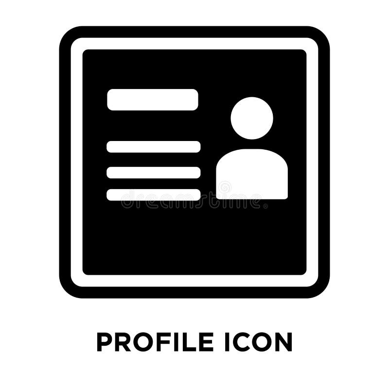 Profile Icon Vector Isolated on White Background, Logo Concept O Stock ...