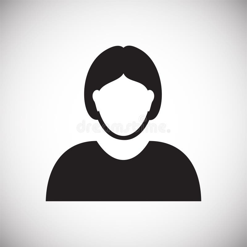 Profile Icon on White Background for Graphic and Web Design, Modern ...