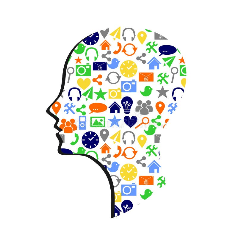 Profile it stock vector. Illustration of computer, symbol - 55266455