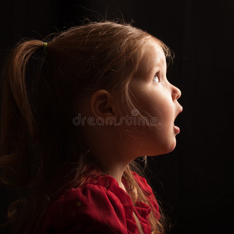 Infant with Expression of Awe Stock Photo - Image of girl, young: 51080928