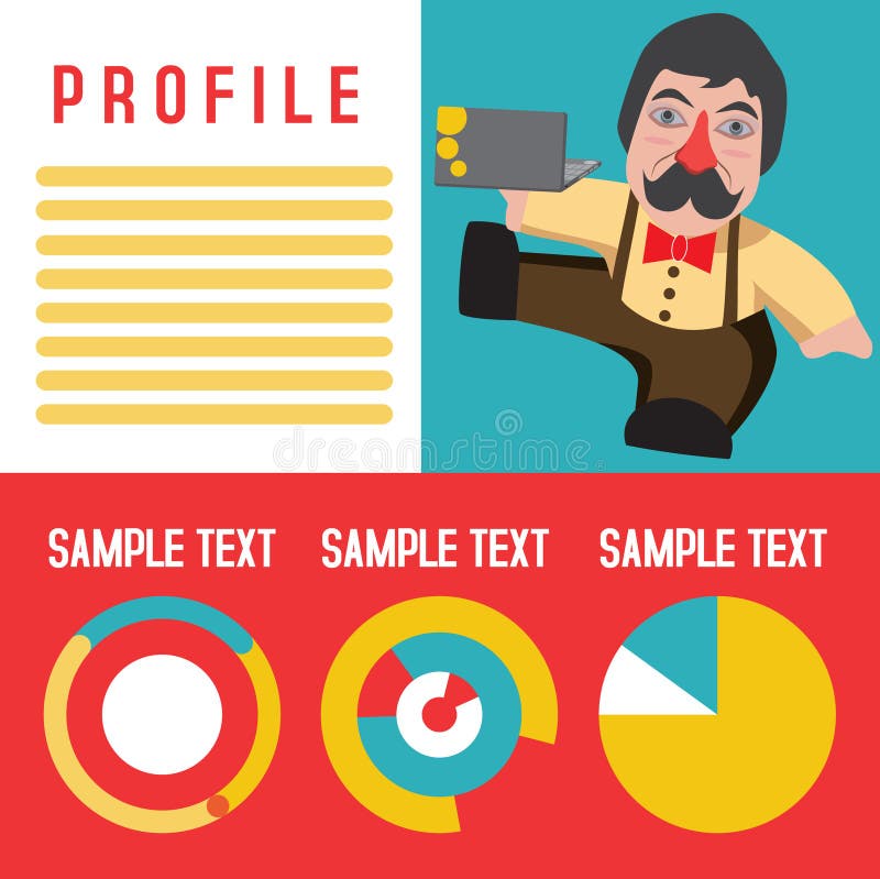 Profile Information. Vector Illustration Decorative Design Stock Vector ...