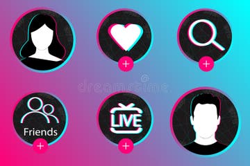 Tik Tok Round Logo Stock Illustrations – 78 Tik Tok Round Logo Stock ...