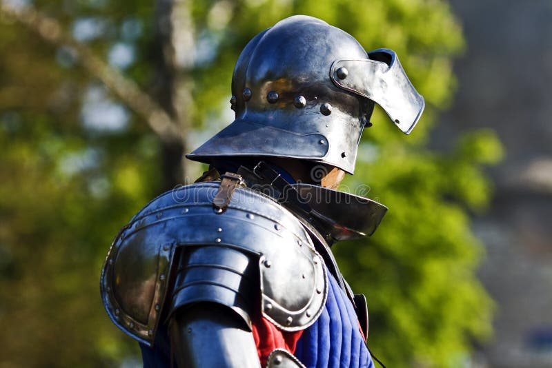 Knight with a Sword and Shield Stock Photo - Image of gray, anger: 25905040