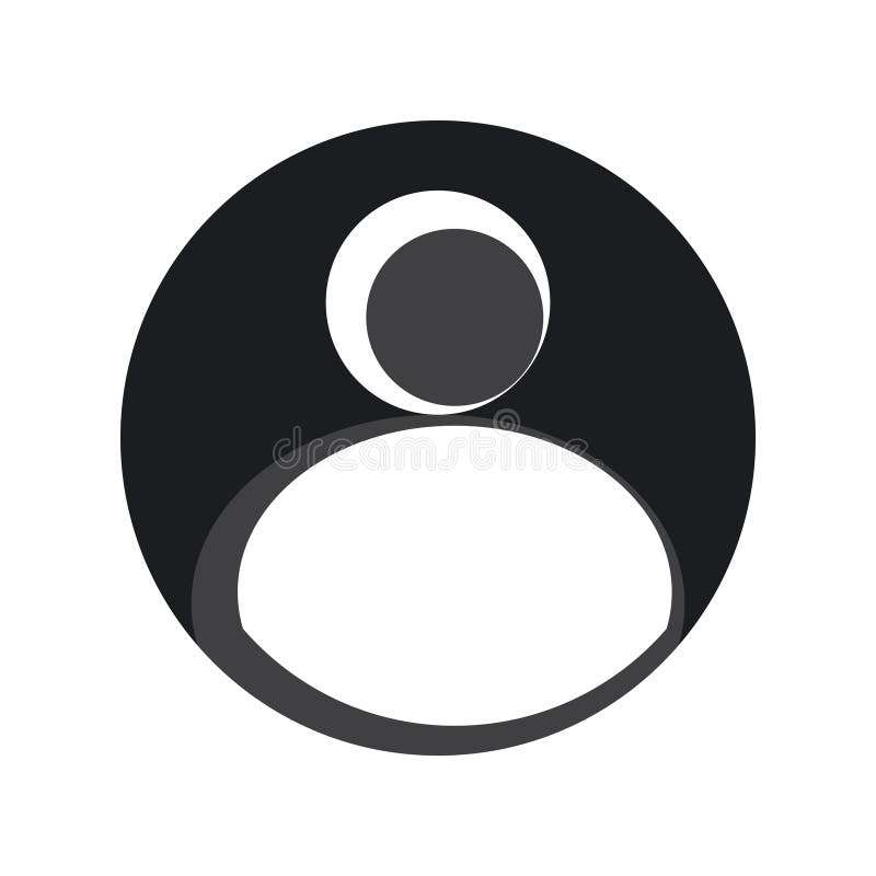 Profile Template Icon stock vector. Illustration of privacy - 336477265