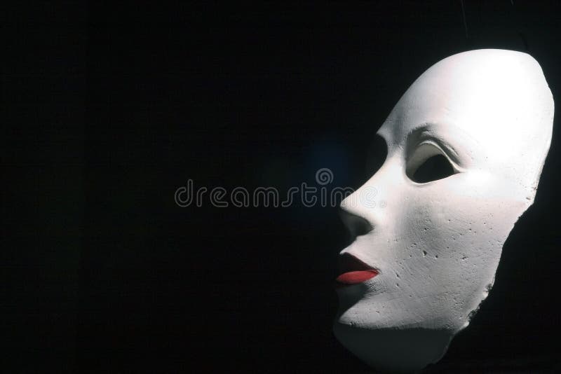 Profile of mask stock image. Image of feel, costume, crust - 543087