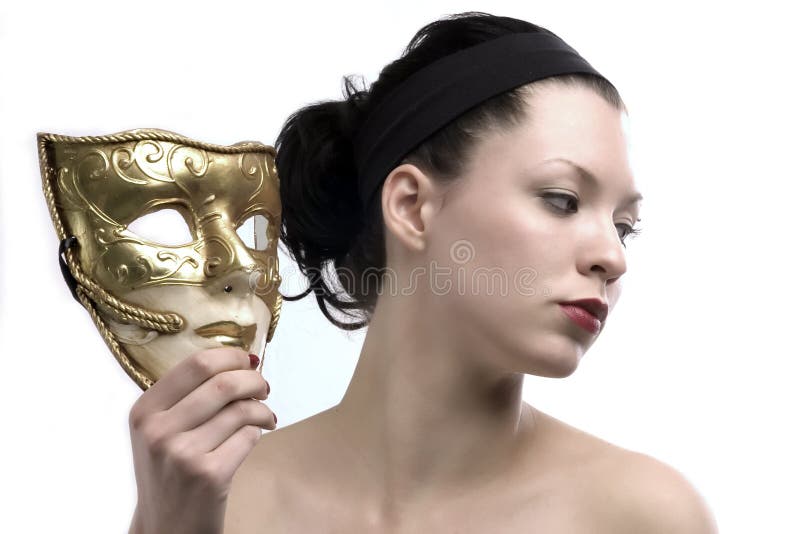 Profile and mask stock photo. Image of relax, health, female - 882112