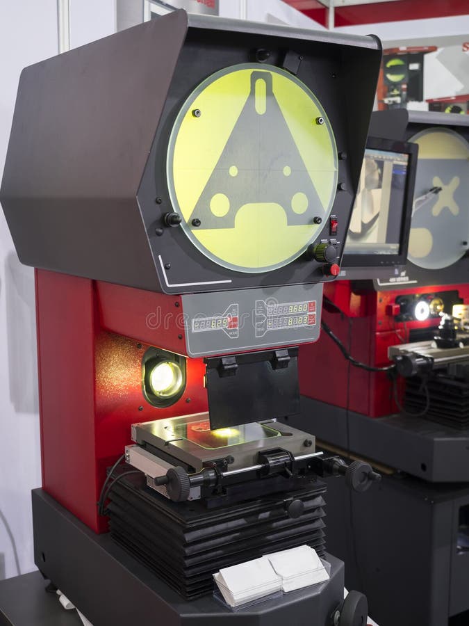 Profile measuring machine stock photo. Image of precision - 65670282
