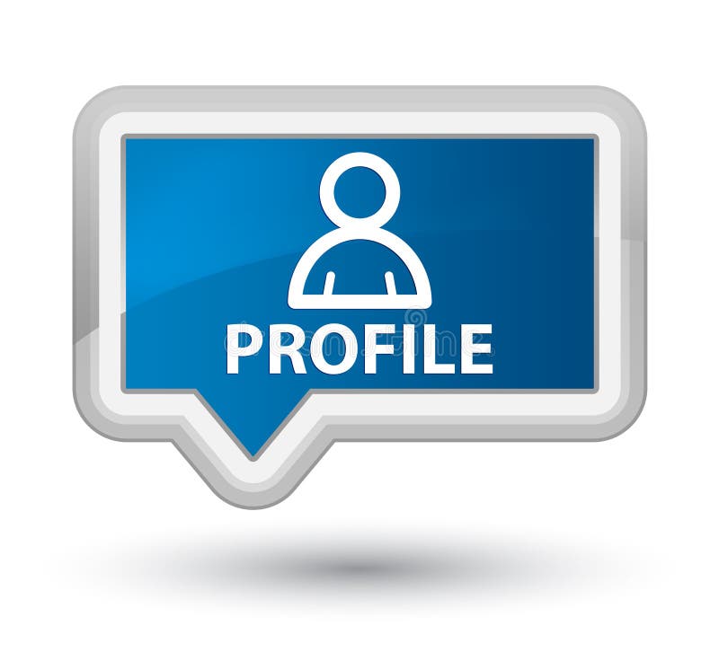 Profile (member Icon) Prime Blue Banner Button Stock Illustration ...