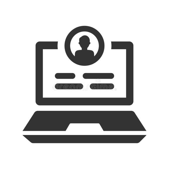 Profile page icon stock vector. Illustration of icon - 278496633