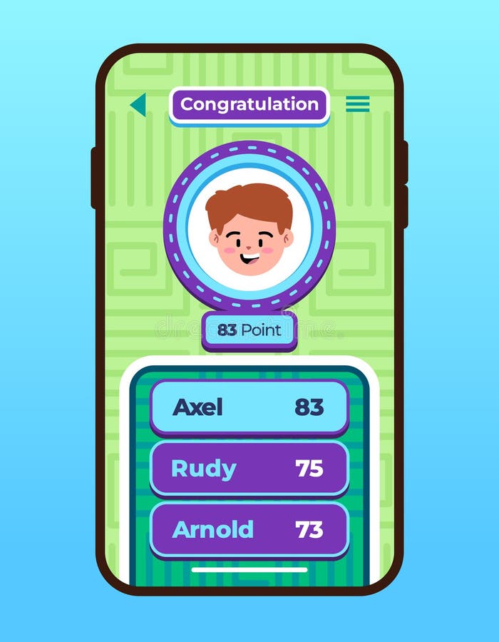 Profile Page with Score Avatar Mobile Apps Smartphone Application User ...