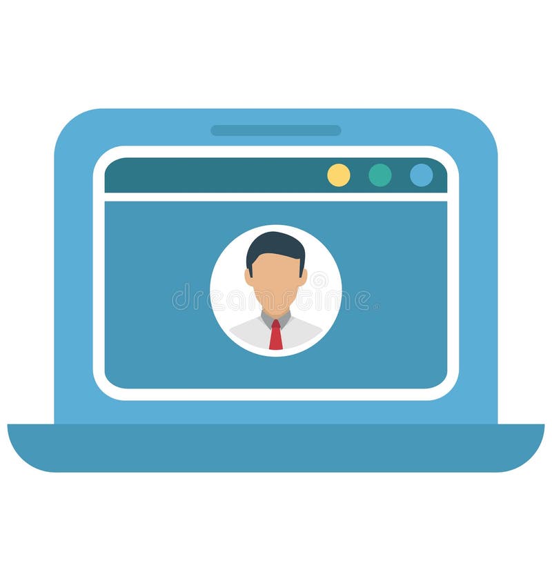 Profile Popup, Web Profile Vector Icon Editable Stock Vector ...