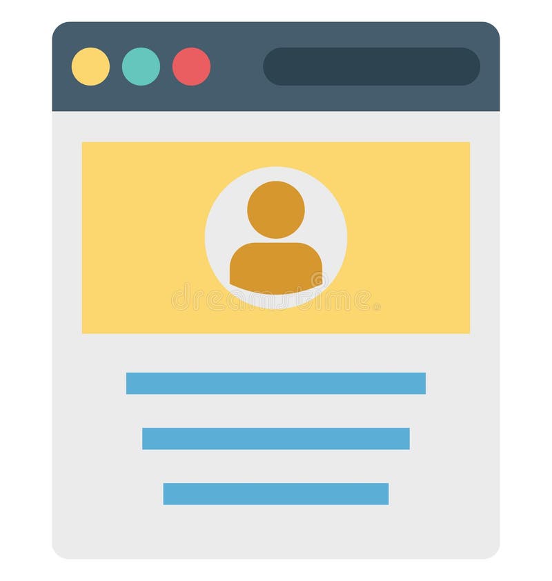 Profile Popup Stock Illustrations – 237 Profile Popup Stock ...