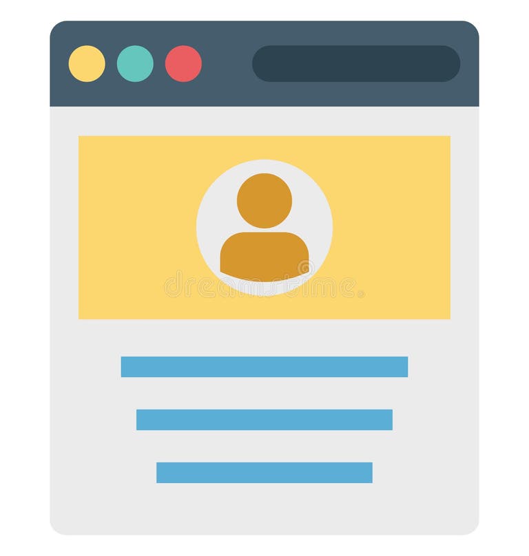 Profile Popup Stock Illustrations – 237 Profile Popup Stock ...