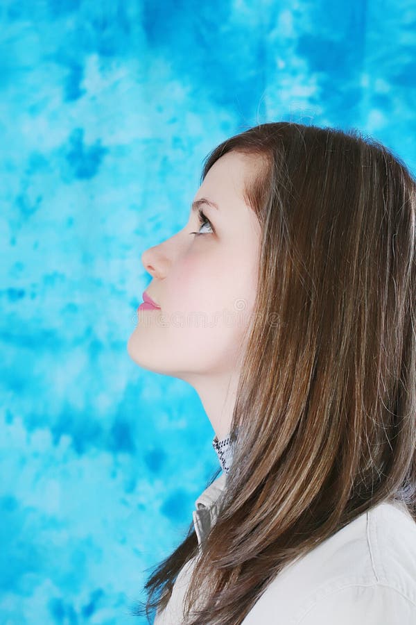 Profile portrait stock image. Image of nature, model, life - 2186837