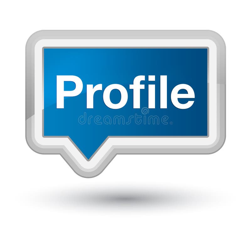 Profile Prime Blue Banner Button Stock Illustration - Illustration of ...