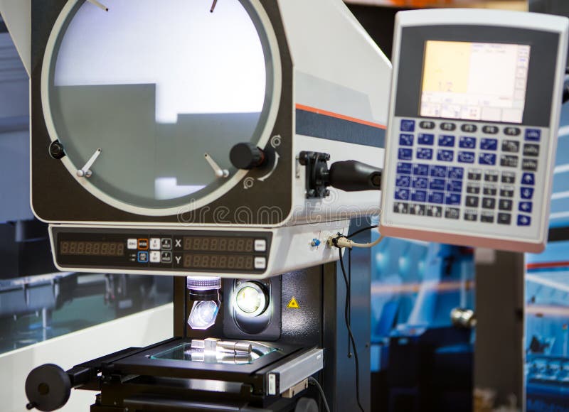Profile Projector Dimension Measurement Machine Stock Photo - Image of ...