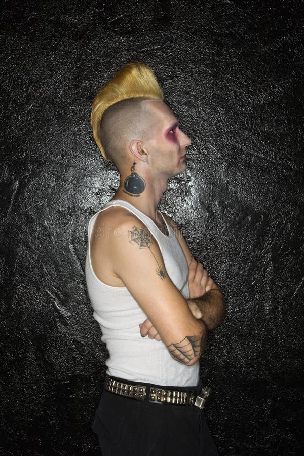 Profile of punk. stock photo. Image of punk, makeup, color - 2770956