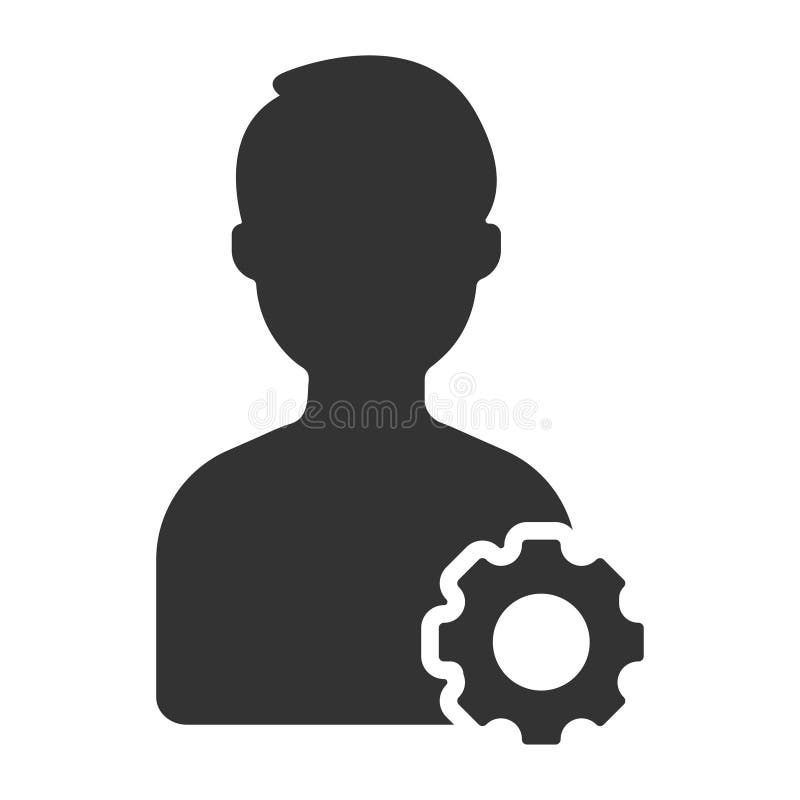Profile Setting Icon Design Stock Vector - Illustration of processing ...