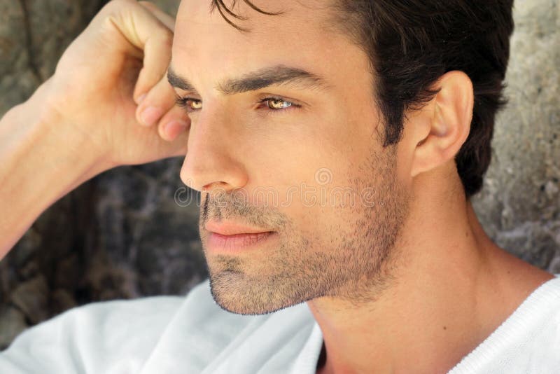 Profile of man stock image. Image of beautiful, caucasian - 25509737