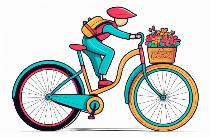 Profile Shot of a Boy Riding a Bicycle Stock Photo - Image of excited ...