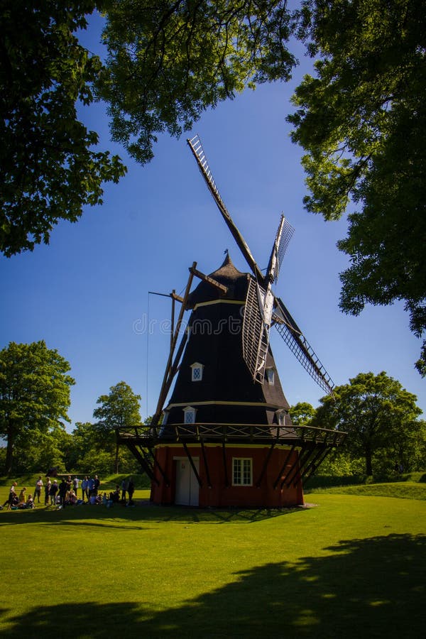 Profile shot of windmill editorial photography. Image of danish - 95663902