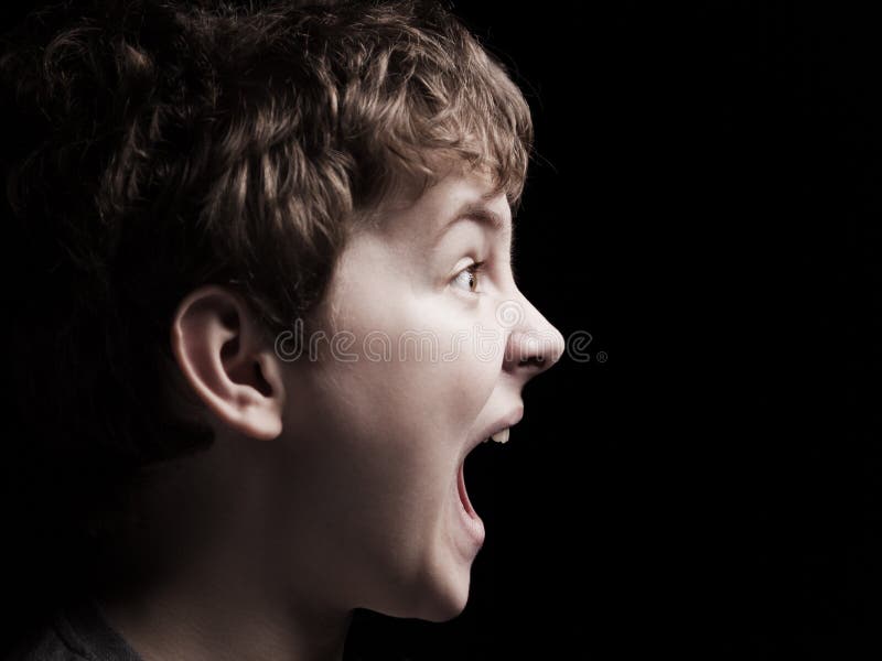 Teen Boy Angry Profile Stock Photos - Free & Royalty-Free Stock Photos ...