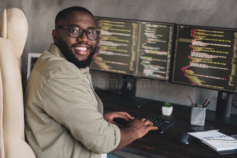 Profile Side View Portrait of Attractive Cheerful Experienced Smart ...