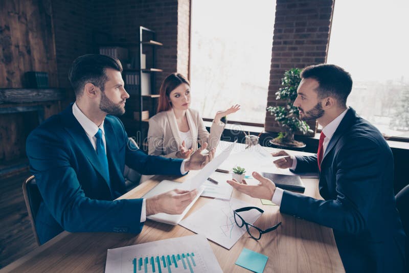 Profile Side View of Three Nice Classy Elegant Stylish Trendy Beautiful ...