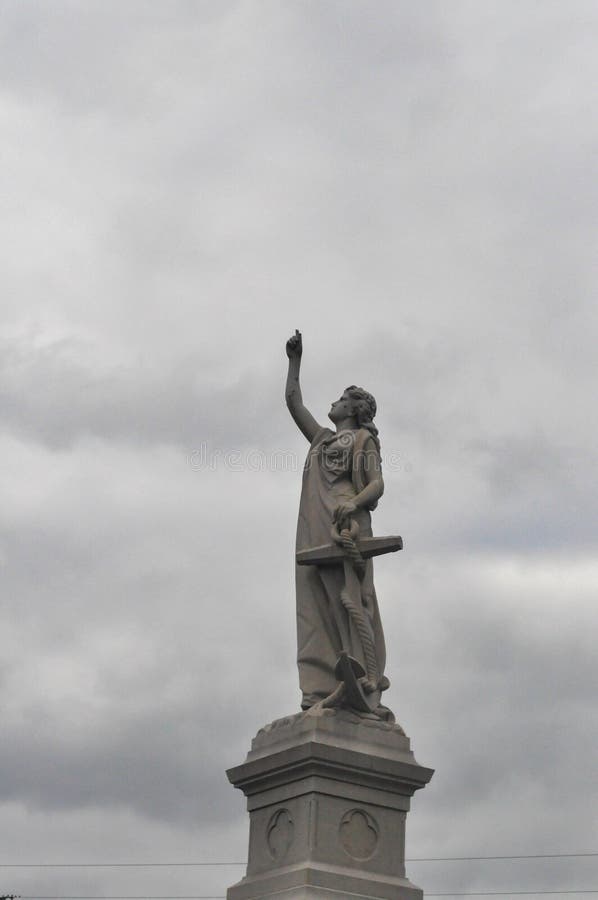 Angel Pointing Towards Heaven Stock Image - Image of statue, grave: 463243