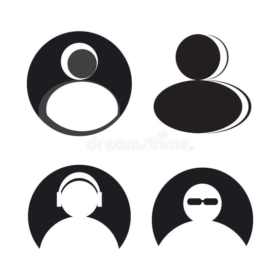 Profile Template Icon stock vector. Illustration of icon - 337619147