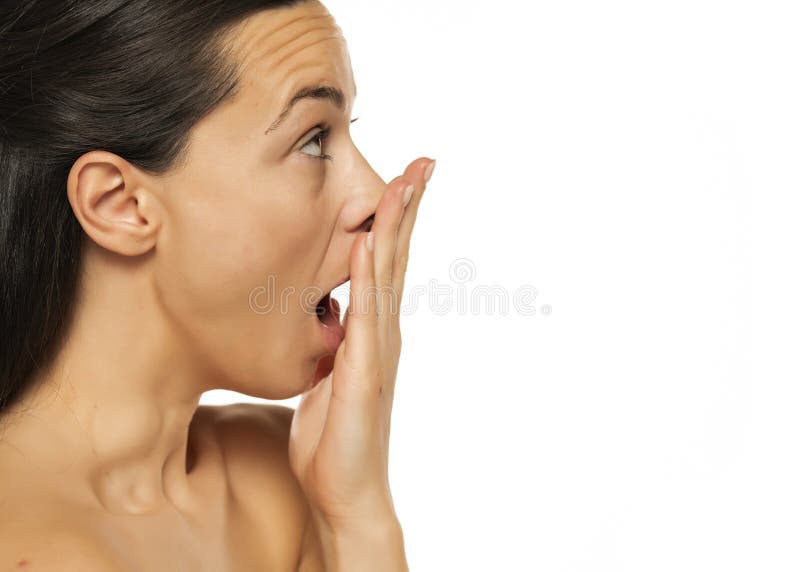 Side View Portrait Woman Yawn Stock Photos - Free & Royalty-Free Stock ...