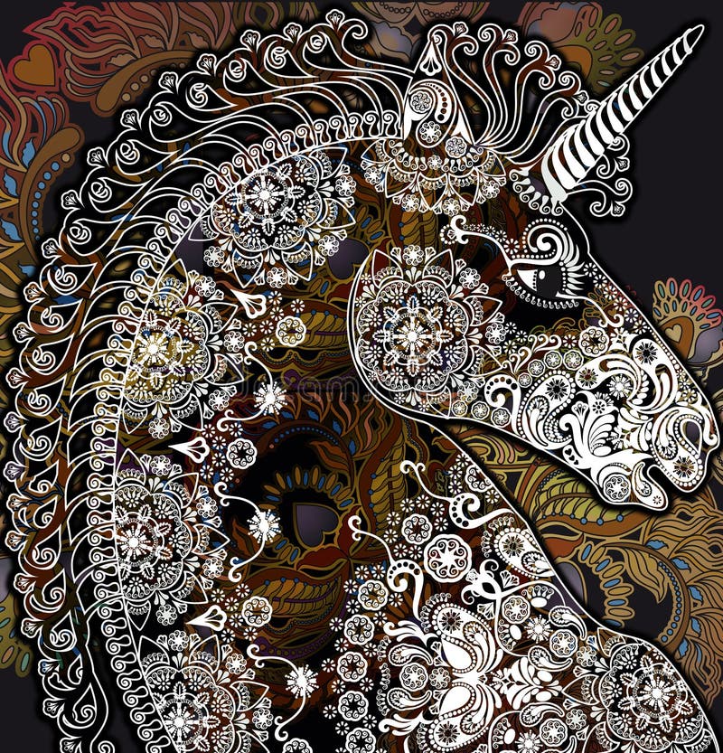 Unicorn Head Stock Illustrations – 15,298 Unicorn Head Stock ...