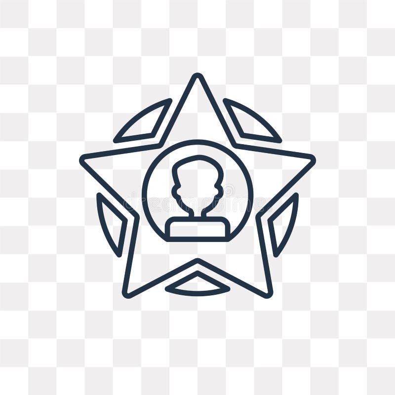 Profile Vector Icon Isolated on Transparent Background, Linear P Stock ...