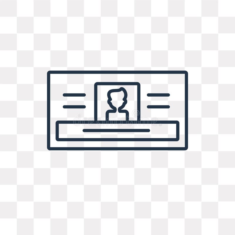 Profile Vector Icon Isolated on Transparent Background, Linear P Stock ...