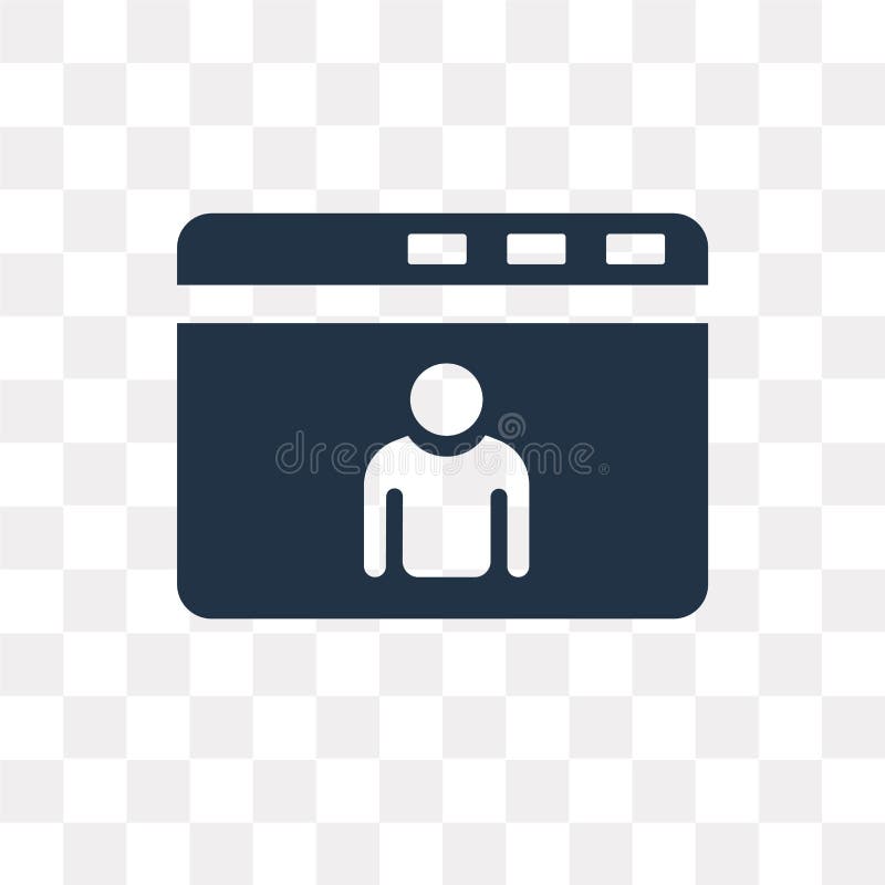 Profile Vector Icon Isolated on Transparent Background, Profile Stock ...