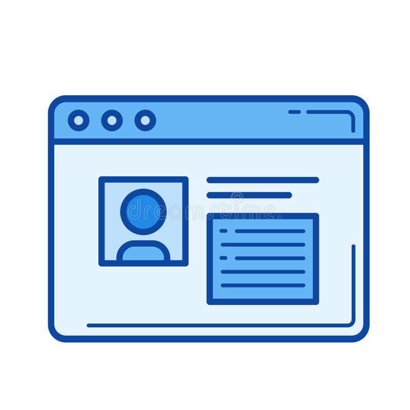 Icon Website Profile Stock Illustrations – 45,839 Icon Website Profile ...