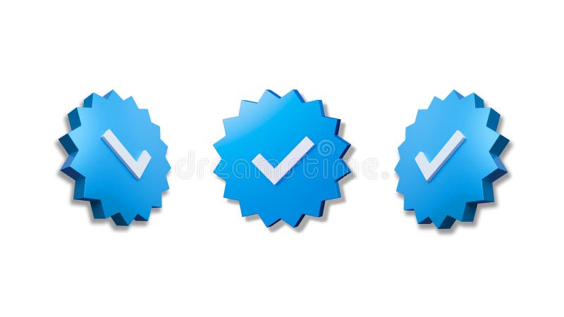 Profile Verification Check Mark Icon for Social Media Blue from ...